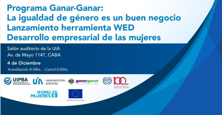 Programa Ganar – Ganar: La igualdad de género es un buen negocio, Lanzamiento herramienta WED ...